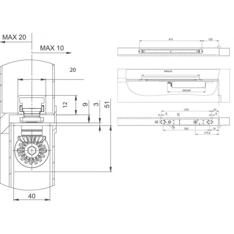 ASSA ABLOY DC860 Overhead Door Closer • Fecara